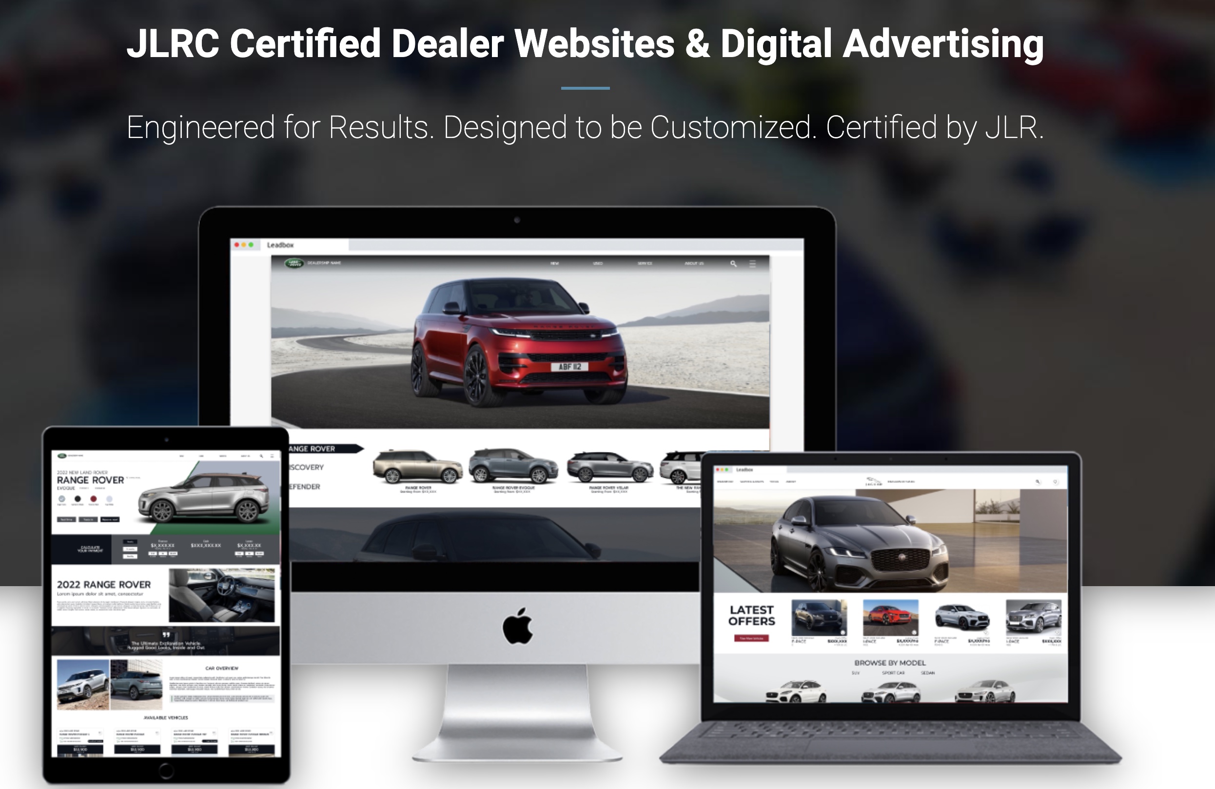 Leadbox Certified Website and Advertising for JLR Dealers - Leadbox HQ